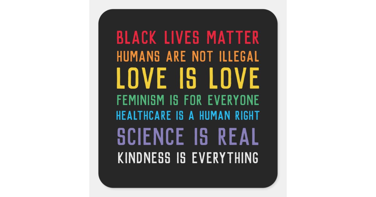 Black Lives Matter sticker | Zazzle