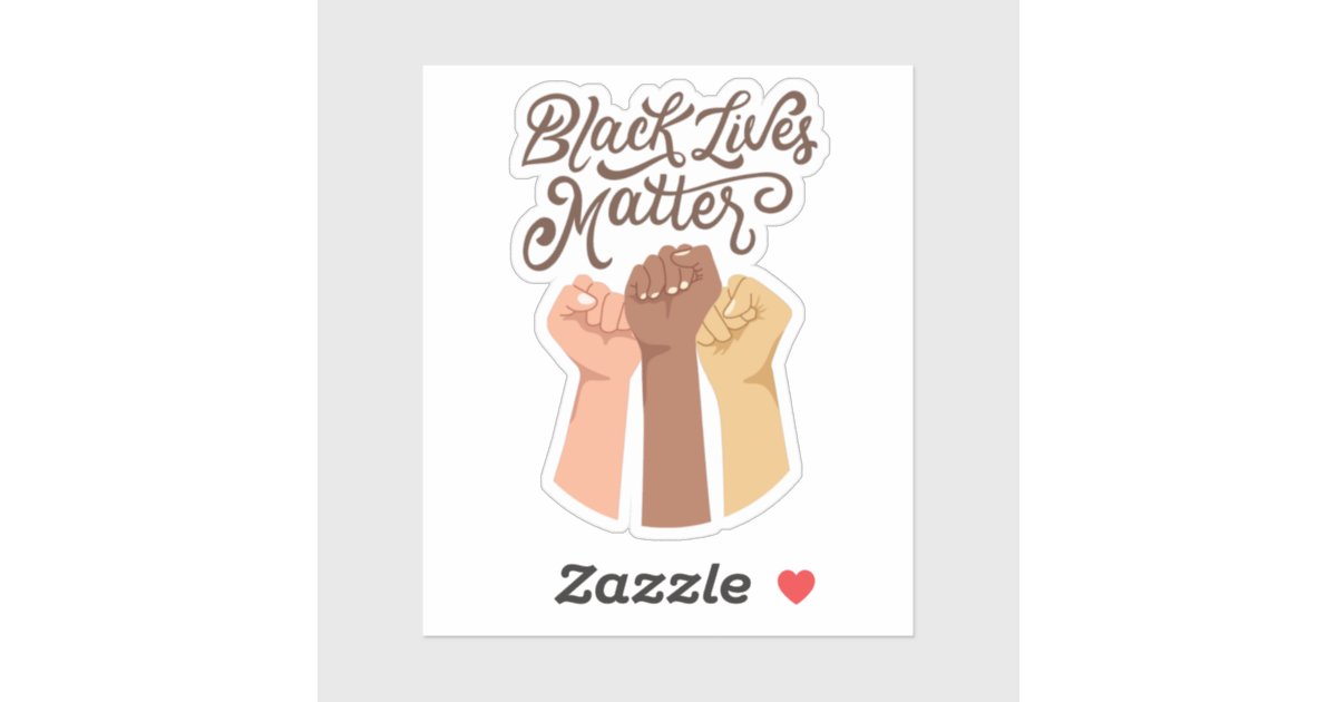 Black Lives Matter - Unity Sticker | Zazzle