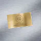 Black Logo with Website URL Gold Foil Business Card Magnet | Zazzle