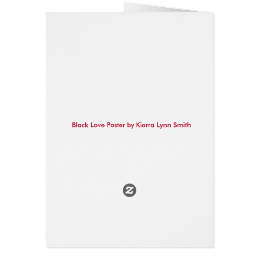 Black Love Card | Zazzle
