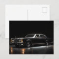 Black luxury car postcard | Zazzle