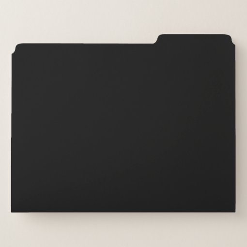 Black Luxury Logo File Folder | Zazzle