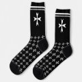 Black Maltese Cross, St. John, Malta flag / symbol Socks | Zazzle