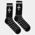 Black Maltese Cross, St. John, Malta flag / symbol Socks | Zazzle