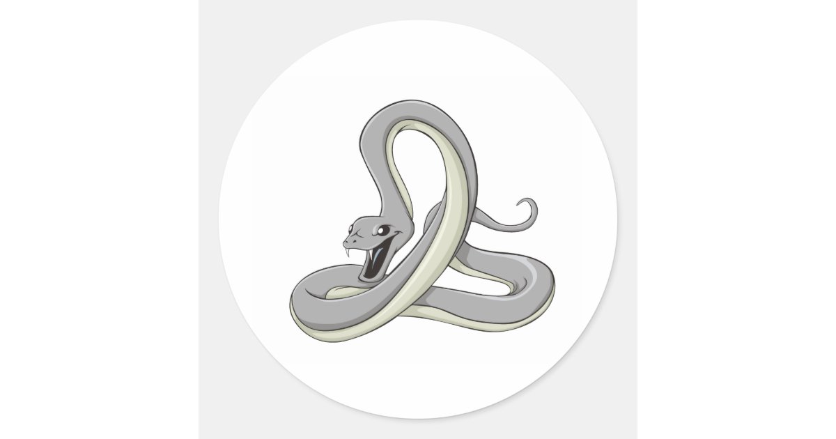 Black Mamba Classic Round Sticker | Zazzle