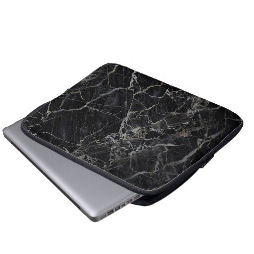 Black Marble Laptop Case | Zazzle