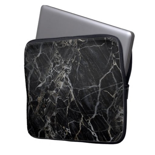 Black Marble Laptop Case | Zazzle