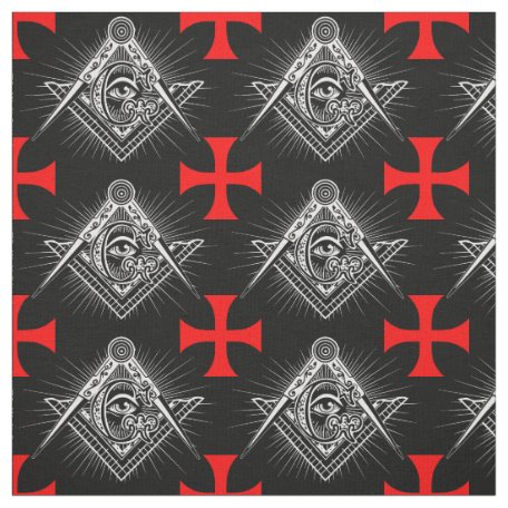 Knights Templar Fabric | Zazzle
