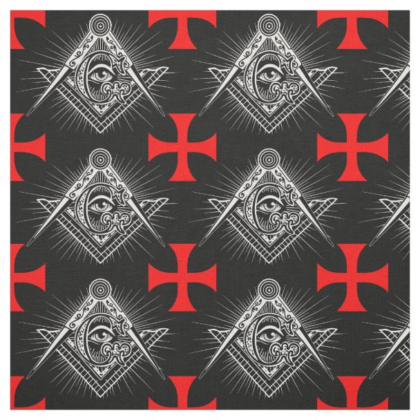 Templar knight fabric | Zazzle