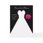Black Matron of Honor Thank You Card — Gown | Zazzle