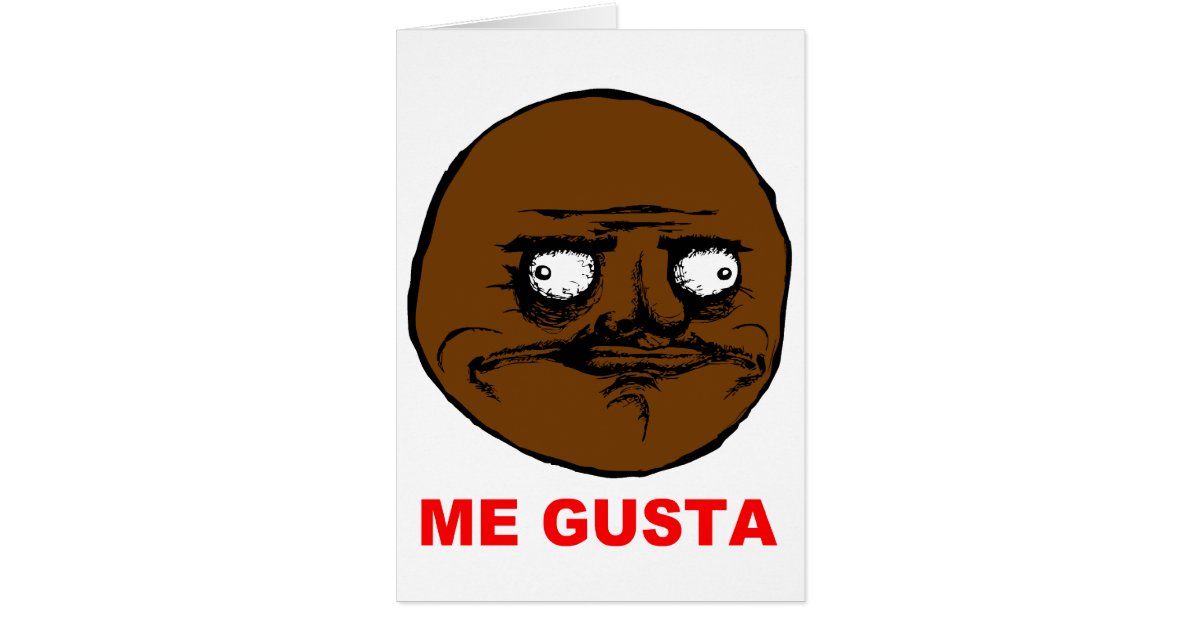Black Me Gusta Rage Face Meme | Zazzle