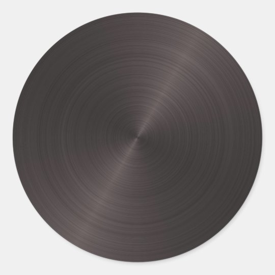 Black Metal Classic Round Sticker | Zazzle.com