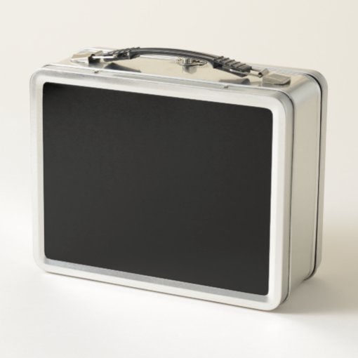 Black Metal Lunch Box | Zazzle