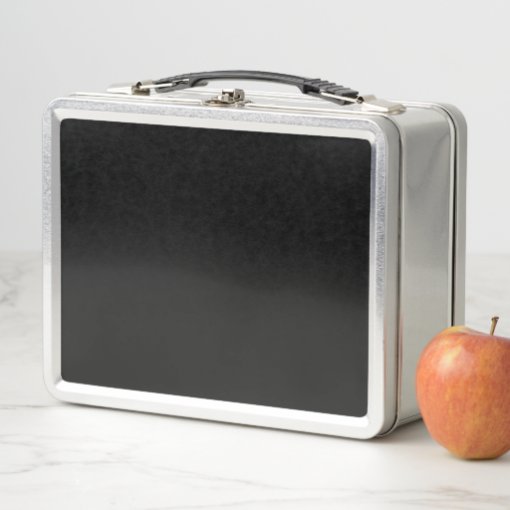 Black Metal Lunch Box | Zazzle