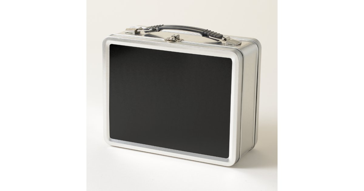 Black Metal Lunch Box | Zazzle