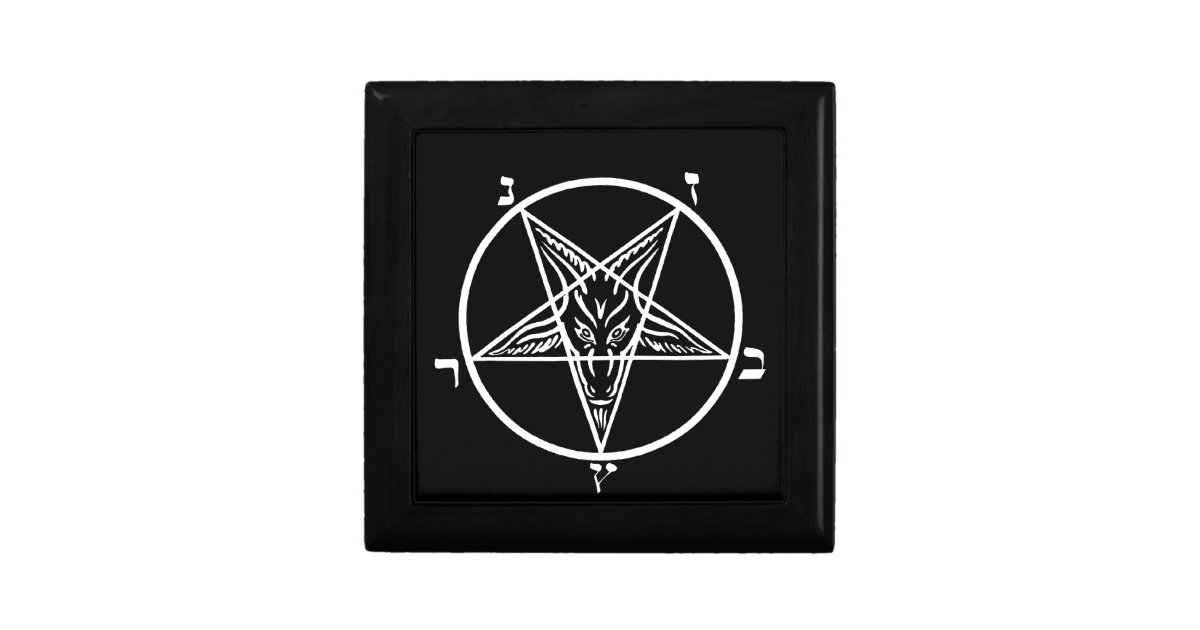 Black metal Satan stash/gift box | Zazzle