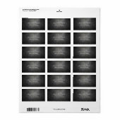 Black METAL Shipping Label | Zazzle