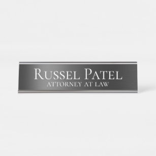 Lawyer Desk Name Plates | Zazzle