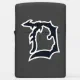 Black Michigan Detroit "D" with Upper Peninsula Zippo Lighter | Zazzle