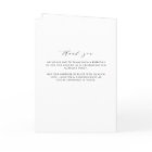 Black Minimalist Dainty Script II Wedding Program | Zazzle