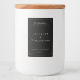 Black Minimalist Script Product Packaging Label | Zazzle