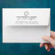 Black Modern Elegant Business Logo Pesonalized Envelope | Zazzle