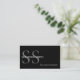 Black Monogram Tax Accountant Business Card | Zazzle
