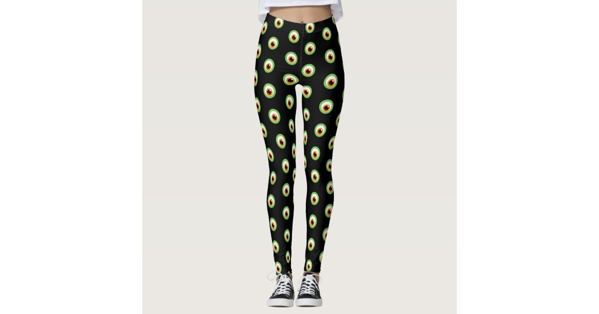 Black Monster Eye Leggings | Zazzle