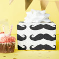 Black mustache wrapping paper | Zazzle