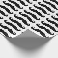 Black mustache wrapping paper | Zazzle