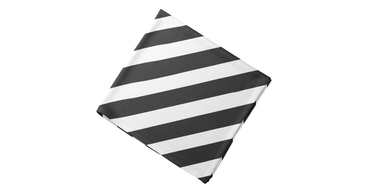Black 'n White Pirate Stripes Bandana | Zazzle.com