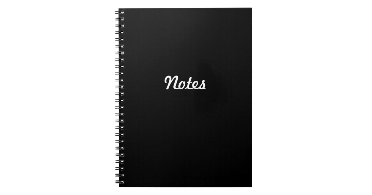 Black Notebook | Zazzle.com