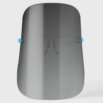 Black Ombre Modern Face Shield | Zazzle