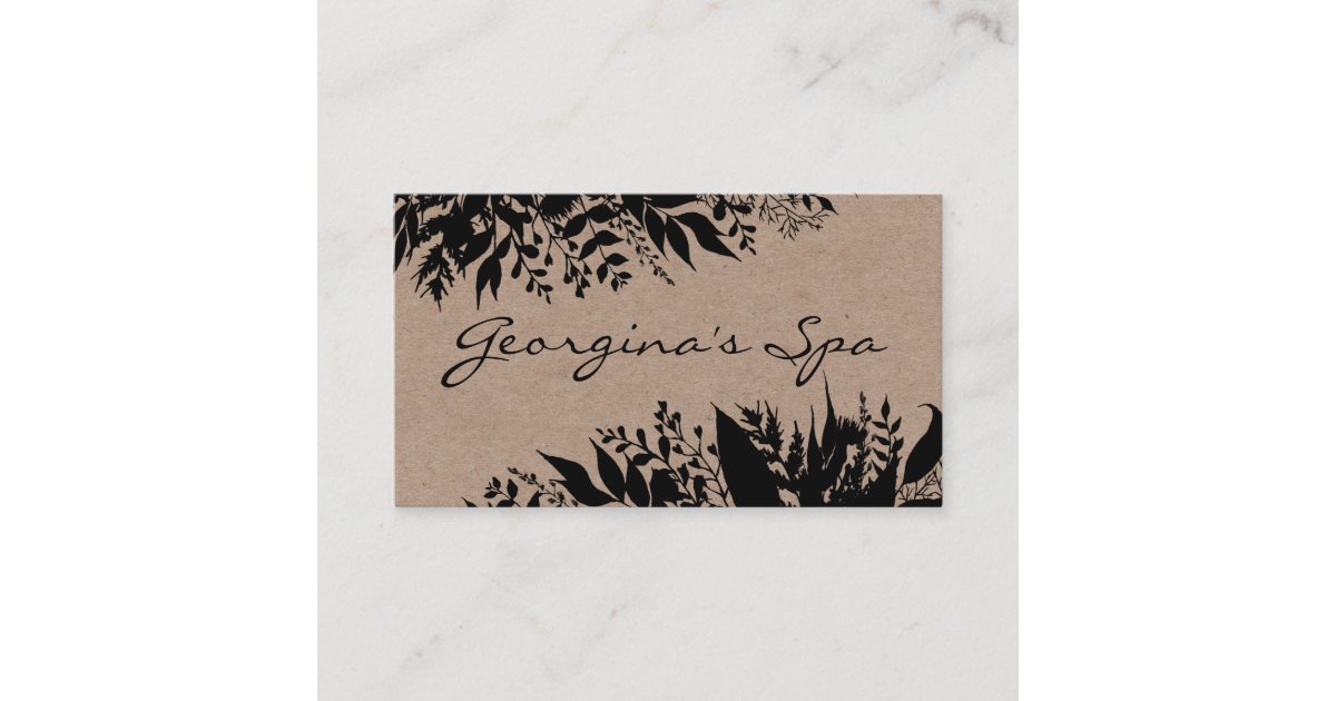 Black On Kraft Handmade Bath Soak Body Butter Soap Business Card | Zazzle