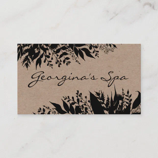 Black On Kraft Handmade Bath Soak Body Butter Soap Business Card | Zazzle