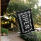 BLACK OPEN SIGN FLAG | Zazzle
