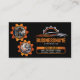 Black, Orange Auto Detailing Car Repair Automotive Business Card | Zazzle