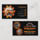 Black, Orange Auto Detailing Car Repair Automotive Business Card | Zazzle