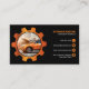 Black, Orange Auto Detailing Car Repair Automotive Business Card | Zazzle