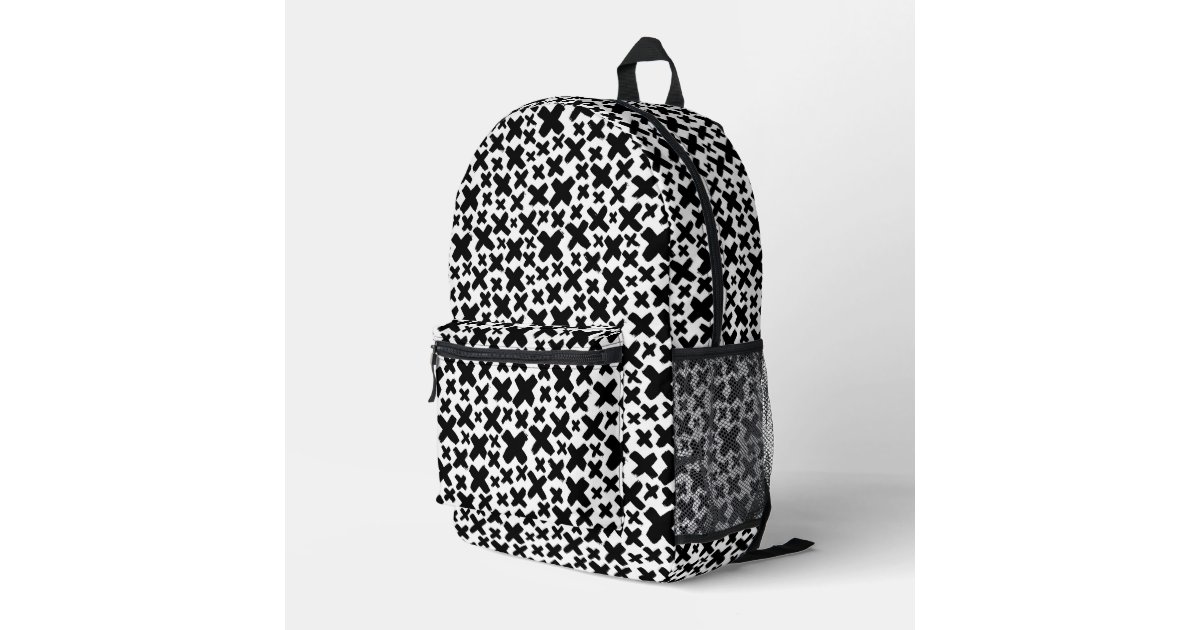 Black Paint Splash Pattern Printed Backpack | Zazzle