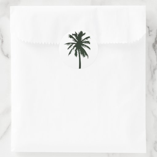 Black Palm Tree Sticker | Zazzle
