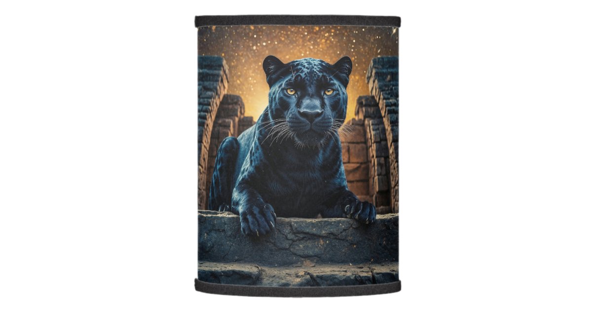 Black Panther and Thai Temple Lamp Shade | Zazzle