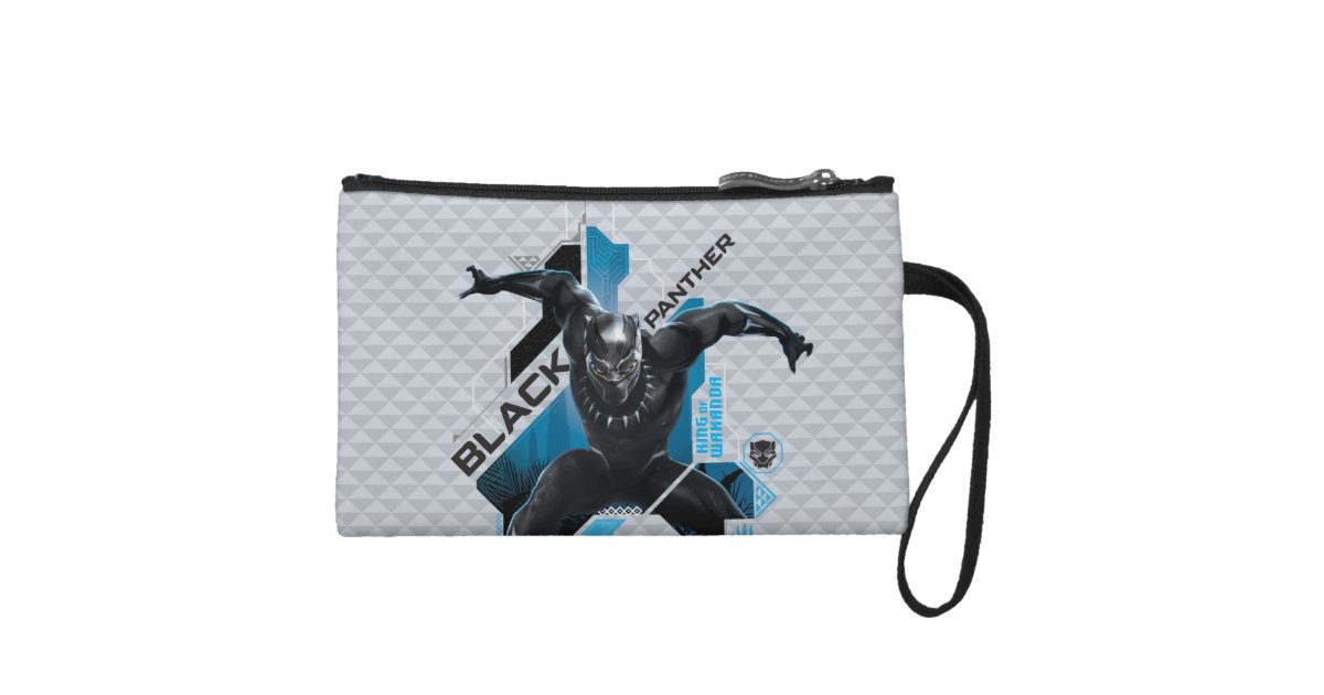 Black Panther | High-Tech Character Graphic Wristlet Wallet | Zazzle