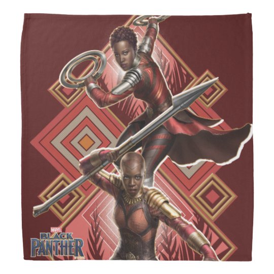Black Panther | Nakia & Okoye Wakandan Graphic Bandana | Zazzle.com