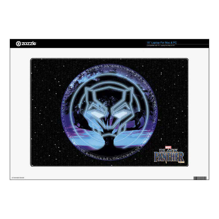 Black Panther | Panther Symbol & Wawa Tree Decal For Laptop | Zazzle