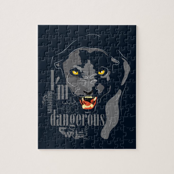 Black panther puzzle | Zazzle