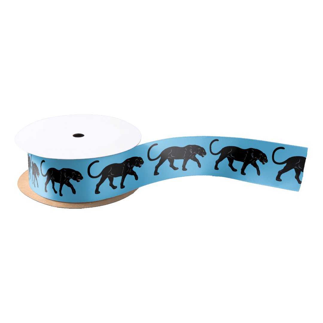 black panther satin ribbon | Zazzle