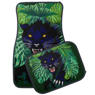 Black panther floor mats store