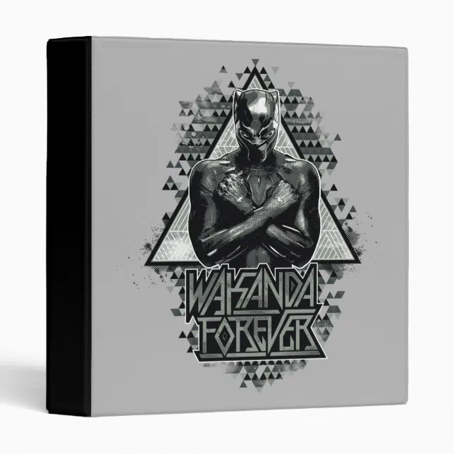 Black Panther | "Wakanda Forever" Graphic 3 Ring Binder | Zazzle