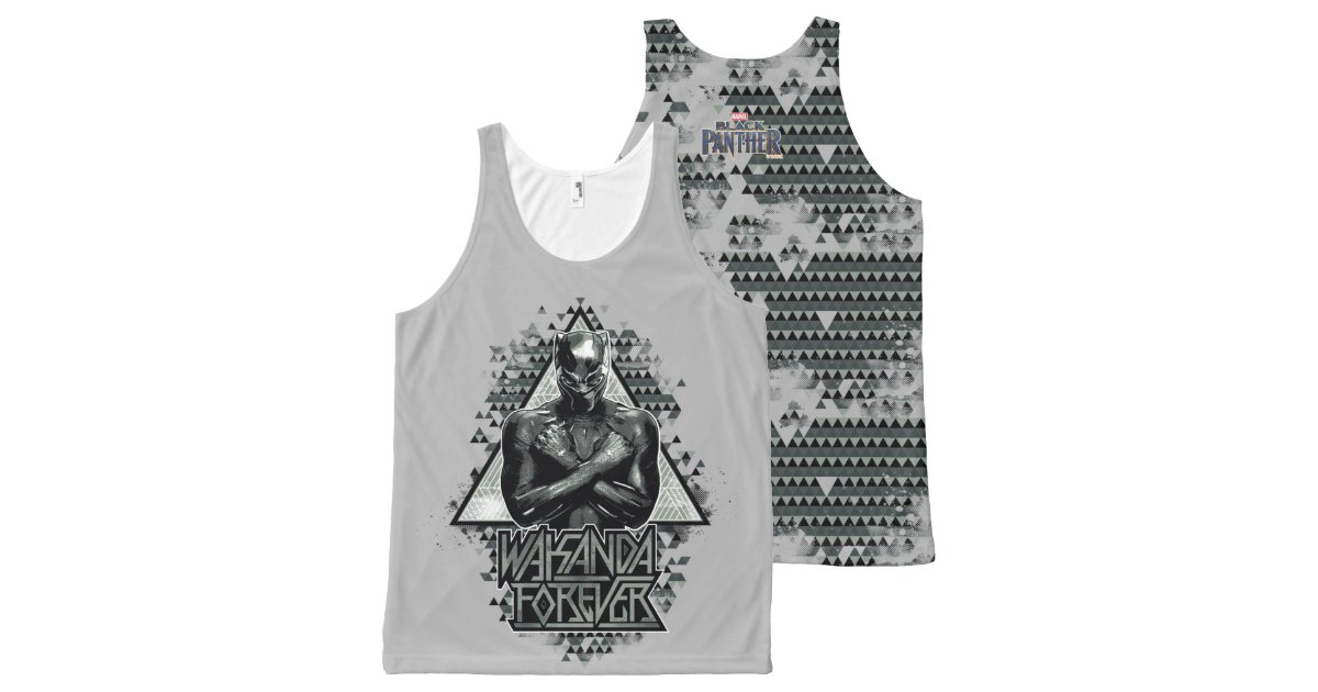 Black Panther | "Wakanda Forever" Graphic All-Over-Print Tank Top | Zazzle